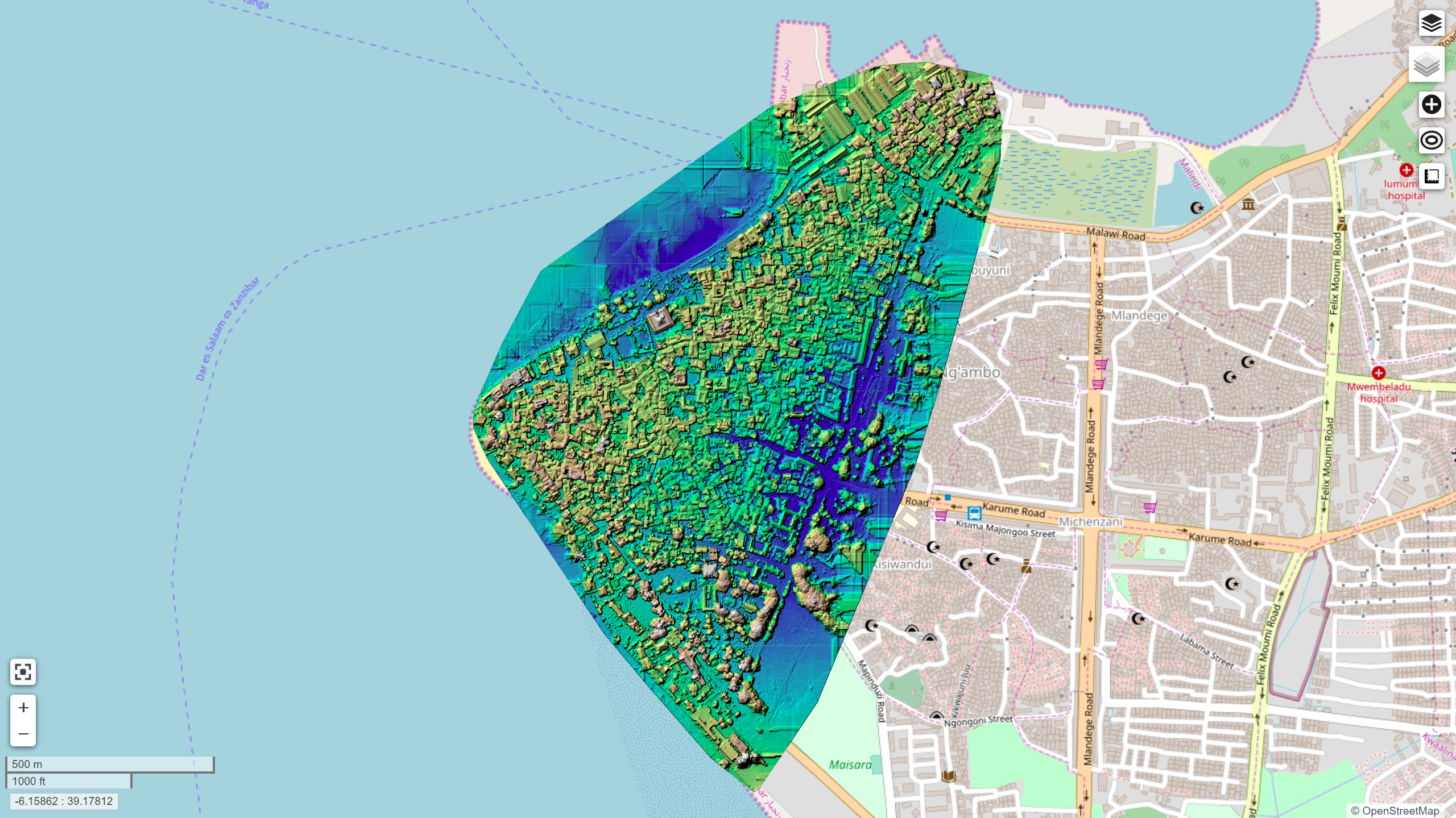 Stone Town Digital Surface Model – Smathermather's Weblog